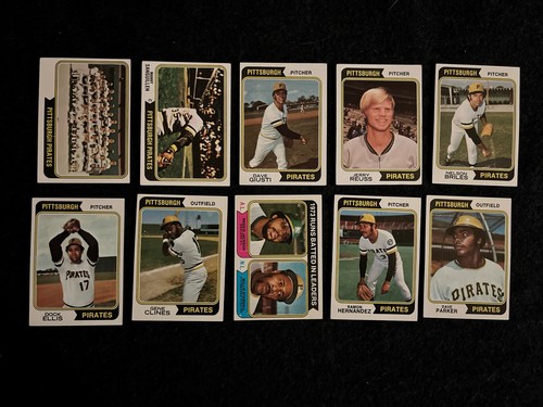 1974 Topps Pittsburgh Pirates Complete Master Team Set (30) Sharp Clean ...