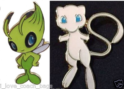 Pokemon MEW+ CELEBI OFFICIAL 2016 PINS (NEW!) Mythical Mew Collection ...