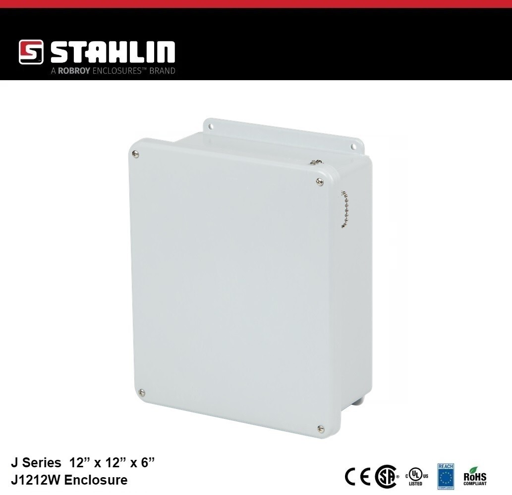 Stahlin J1212W Electrical Control Panel Enclosure Box 12x12x6 ...
