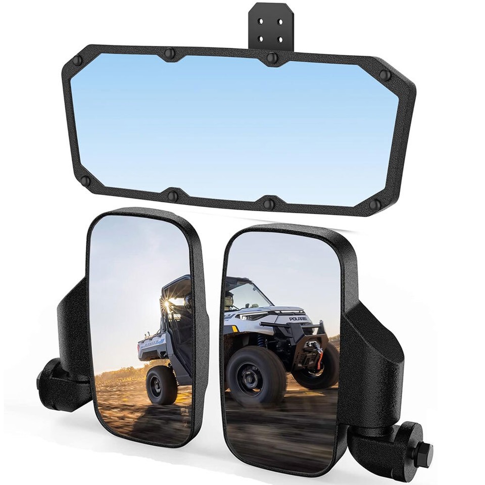 Ranger Side Rear View And Center Mirrors For Polaris Ranger 500 570 2017-2021 | eBay