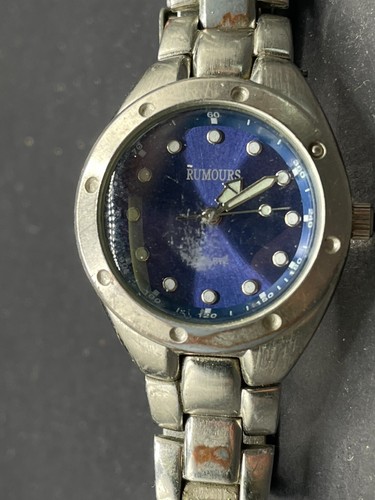 Vintage Rumours Ladies Watch Blue Dial Stainless Steel Bracelet Band | eBay