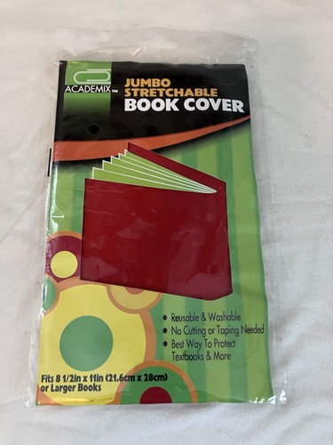 Lot of 2 Jumbo Fabric Book Covers Stretchable Washable Book Covers New ...