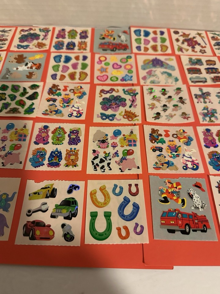 Sandy Lyons Vintage Kid Themed Stickers Set Of 40 Mods | eBay