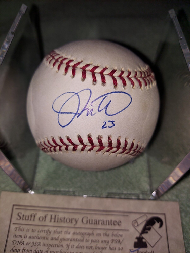 Johnny Estrada Authentic Autographed Rawlings Baseball with Case & COA ...