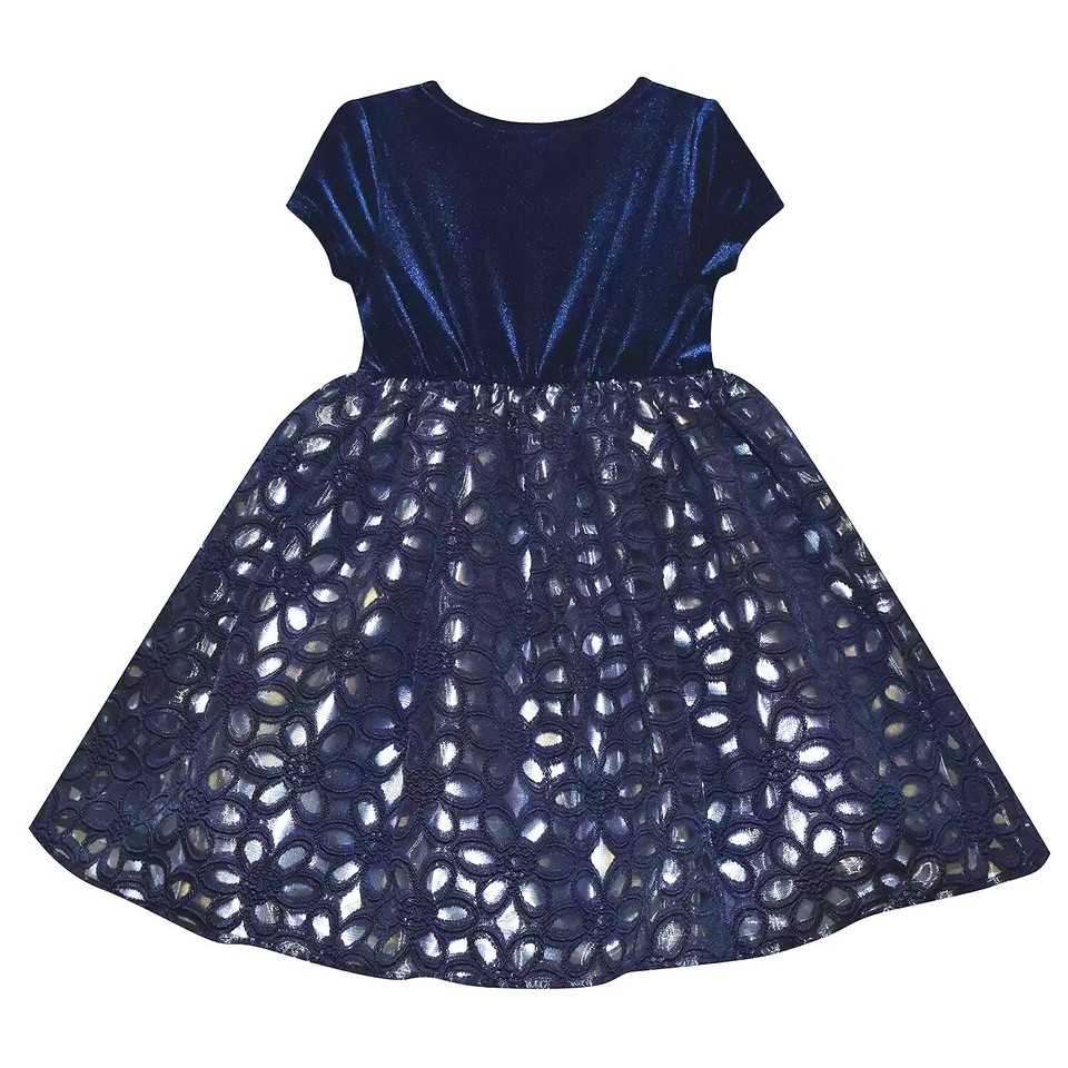 New Blue Beri Dress Occassions Party Formal Baby Girls Lined Blue ...