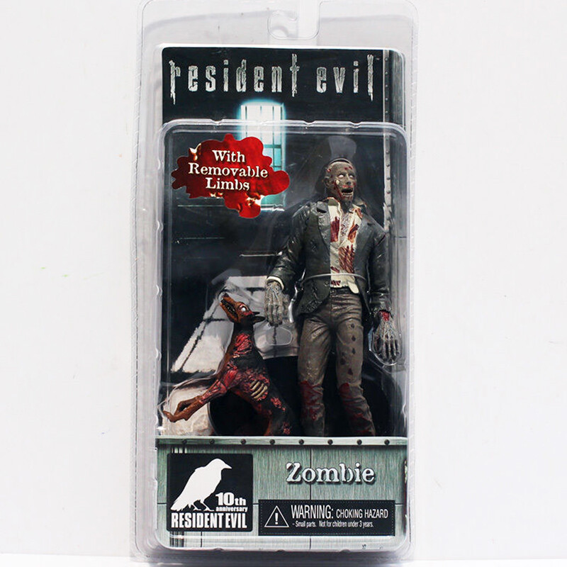 NECA Resident Evil 10th Zombie w Removable Limbs Dog 7" Action Figure 1 ...