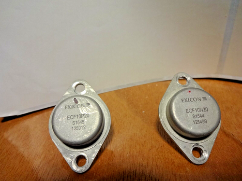 2SK134 2SK135 2SK176 2SJ49 2SJ50 2SJ56 ECF10N20 ECF10P20 EXICON SET EOL ...