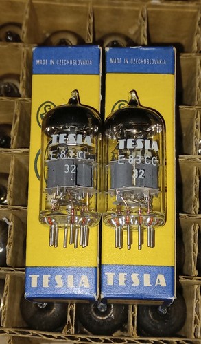 2 x Tesla E83CC 12AX7 ECC83 Nickel Pins Tubes | eBay