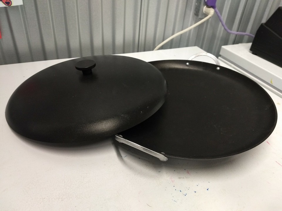 16" / 400 mm. Uzbek Kazan + Lid. Discada High Heat Cooking Disc BBQ. US ...