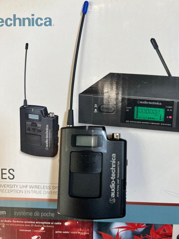 AUDIO TECHNICA ATW-3110B - (ATW-R3100b Receiver & ATW-T310b UniPak ...