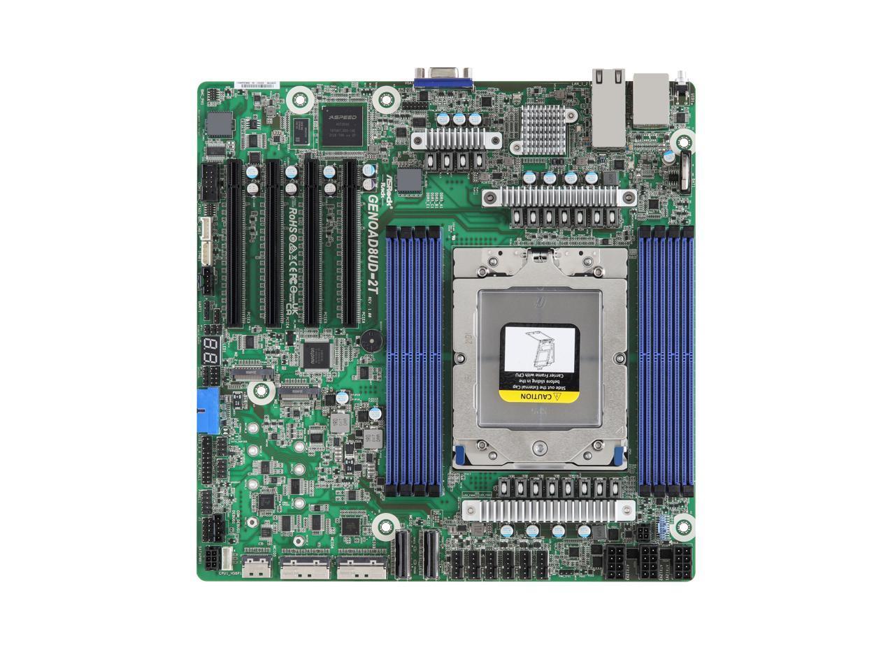 AsRock Rack GENOAD8UD-2T/X550 Deep Micro-ATX Server Motherboard Single ...