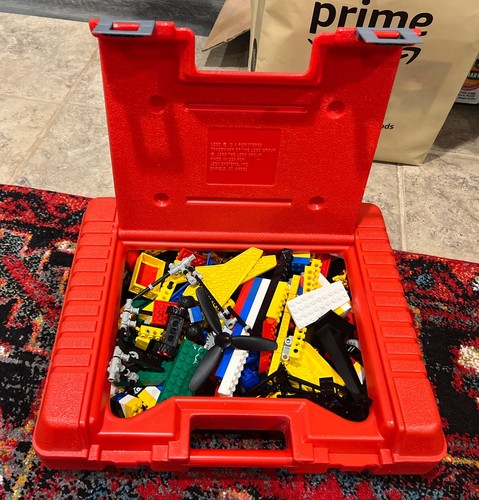 Vintage Legos Red Carrying Case 1985 filled with pieces. | eBay