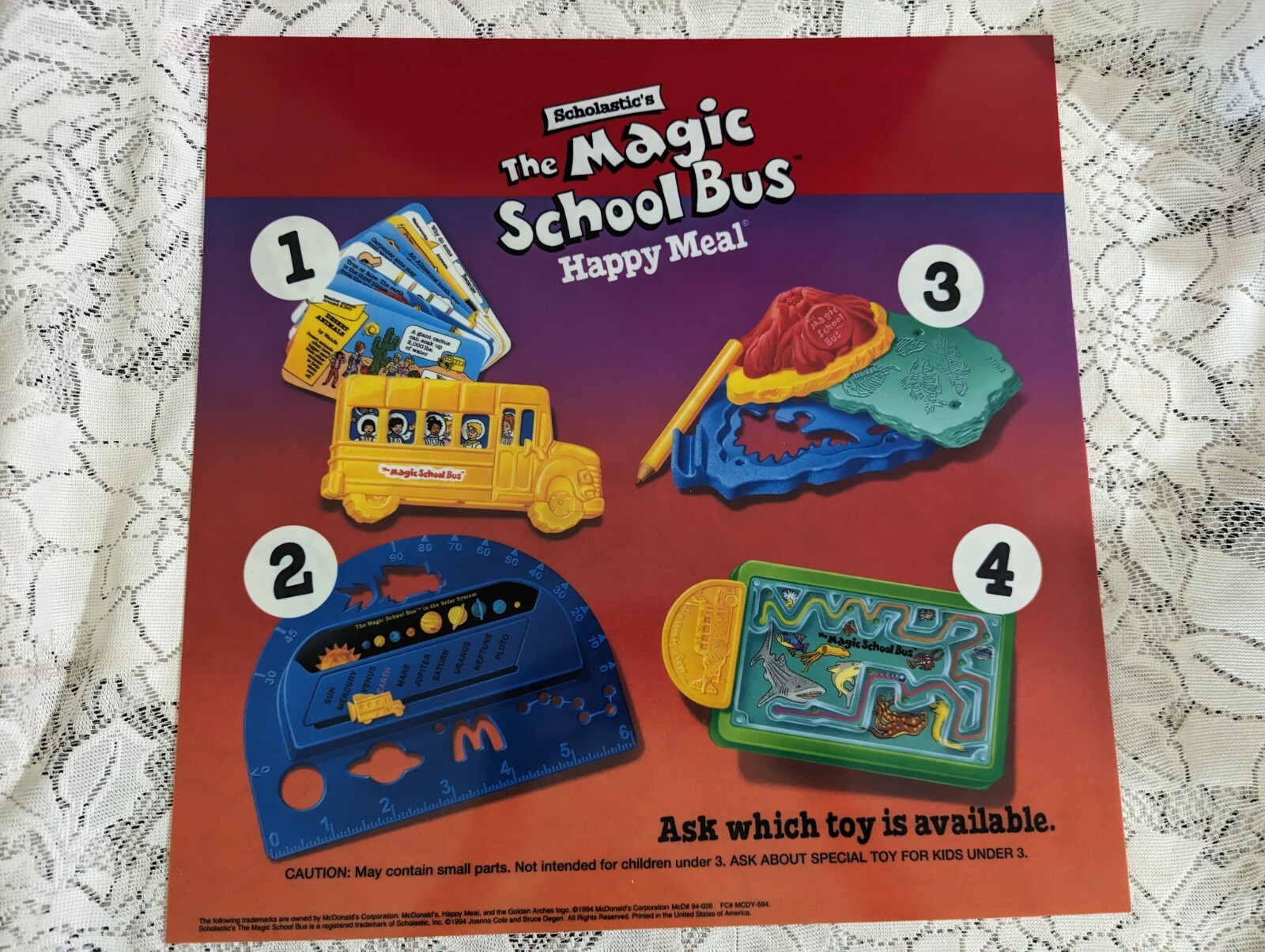 McDonald's Happy Meal Advertising Translite Sign Poster The Magic ...