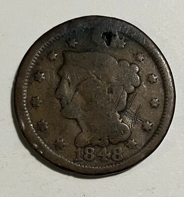 1848 U.S. Coronet One Cent Large Penny | eBay