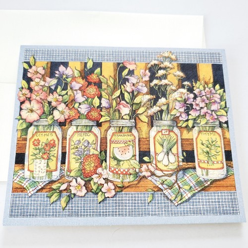 Susan Winget Blank Note Card Annie's Flowers Main Street Press Lang ...