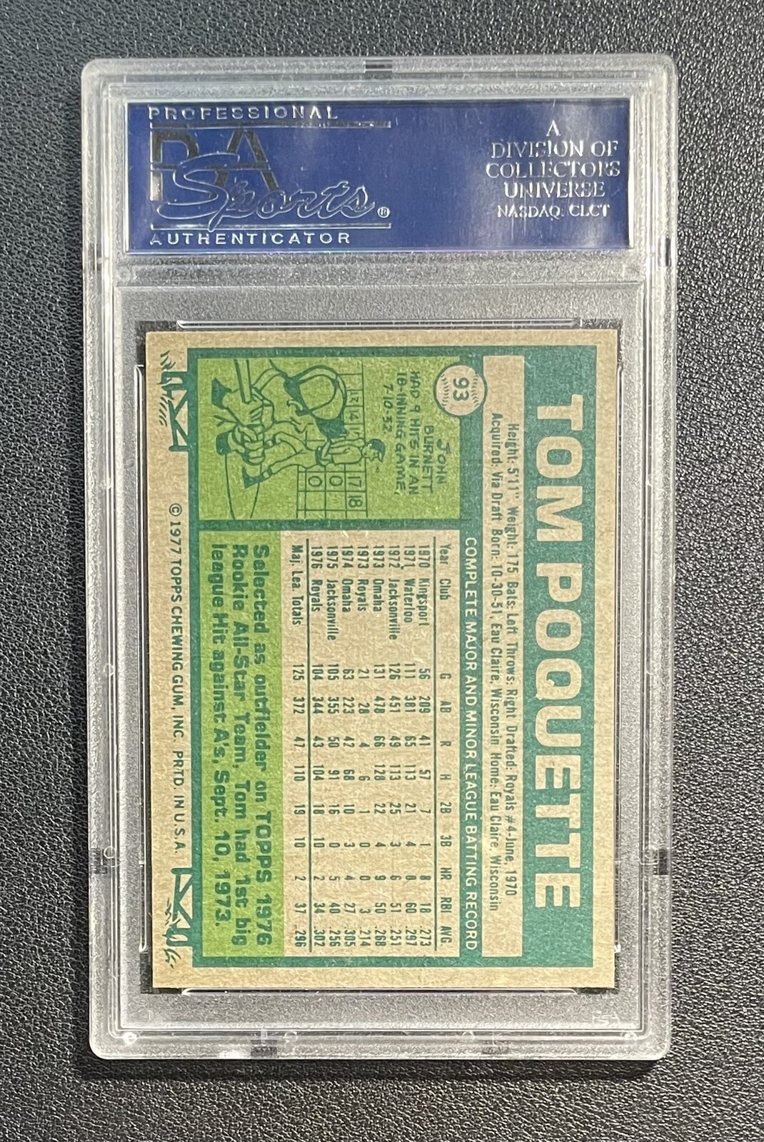 1977 Topps - #93 Tom Poquette for sale online | eBay