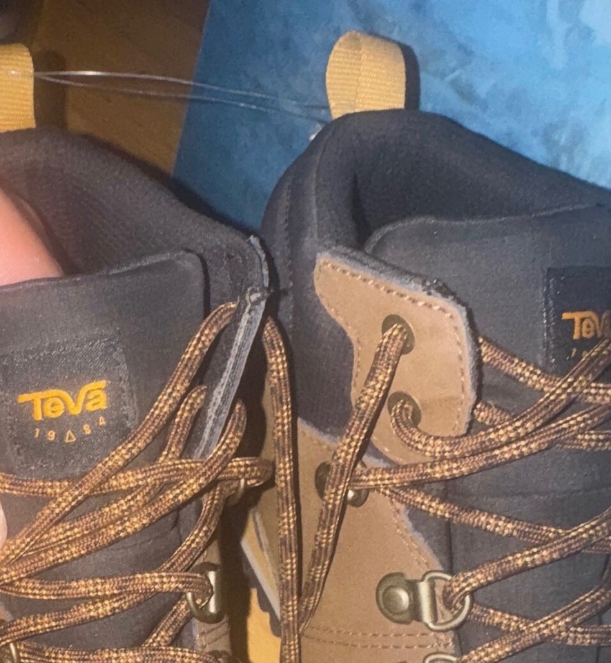 Teva Men Mid Top Hiking Boots repel Size US 10 tan brown | eBay