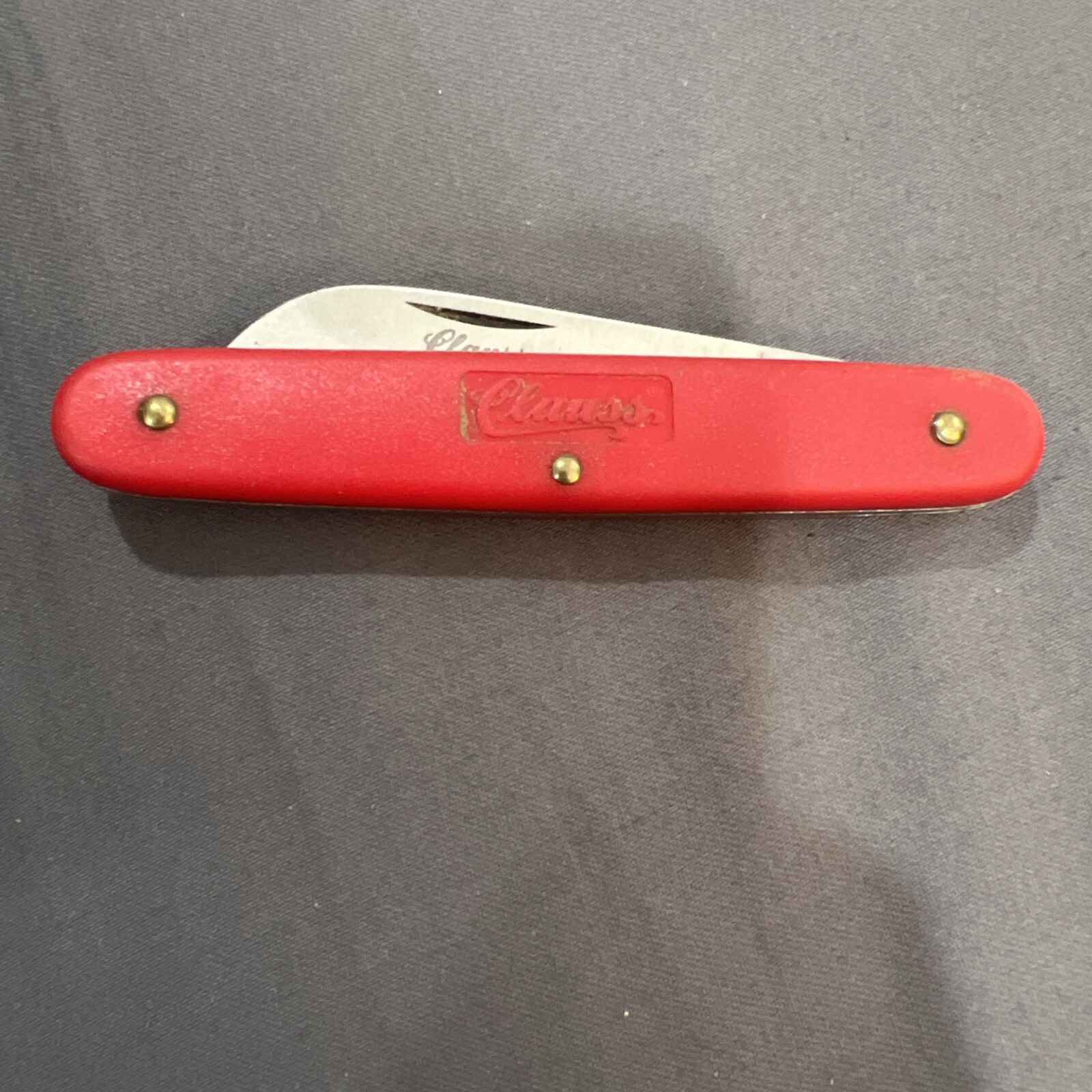 Clauss PK3 Red Folding Pocket Knife Single Blade China Japan | eBay