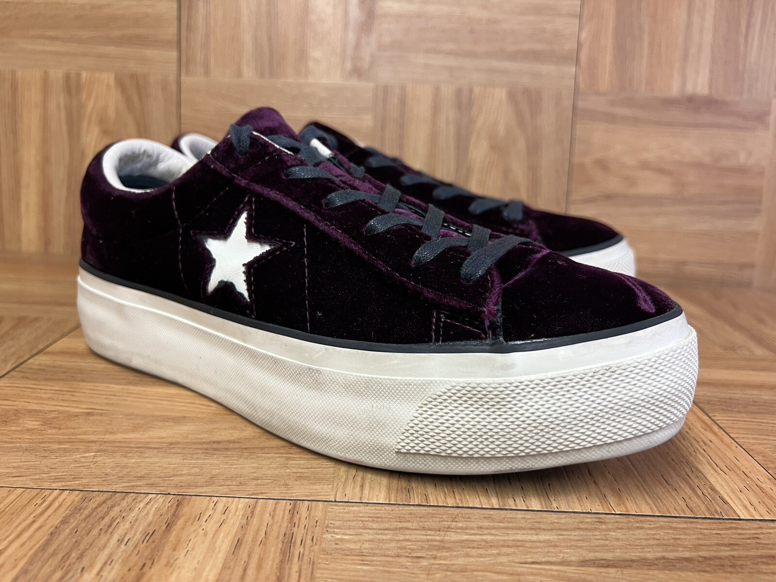 RARE🔥 Sz 9 Converse Chuck Taylor One Star Lux Red Ve… - Gem