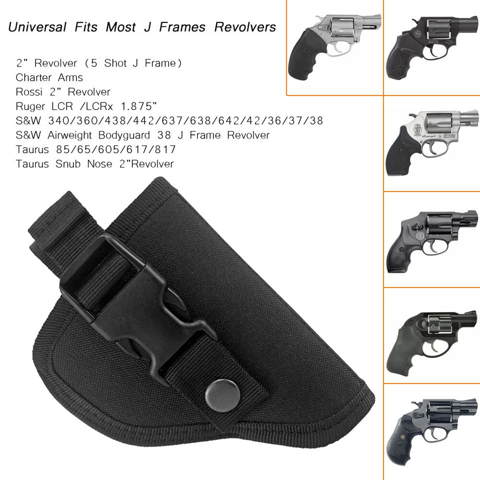 Tactical Revolver Holster OWB Gun Belt Holster for .22 .38 .357 J Frame ...