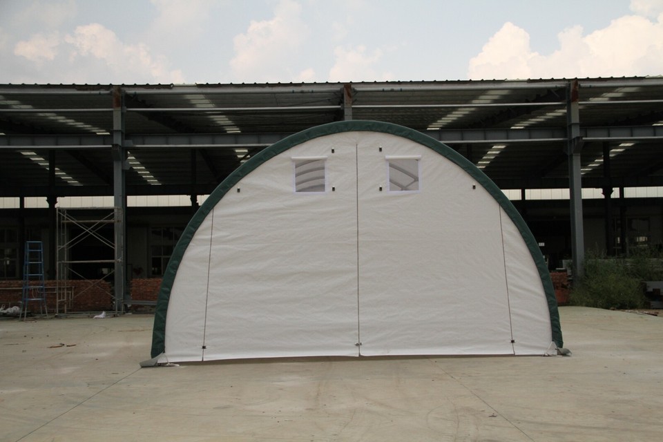 @@ NEW 20X42X12 OVAL TUBE SHELTER FABRIC COVERALL STORAGE BUILDING HOOP ...