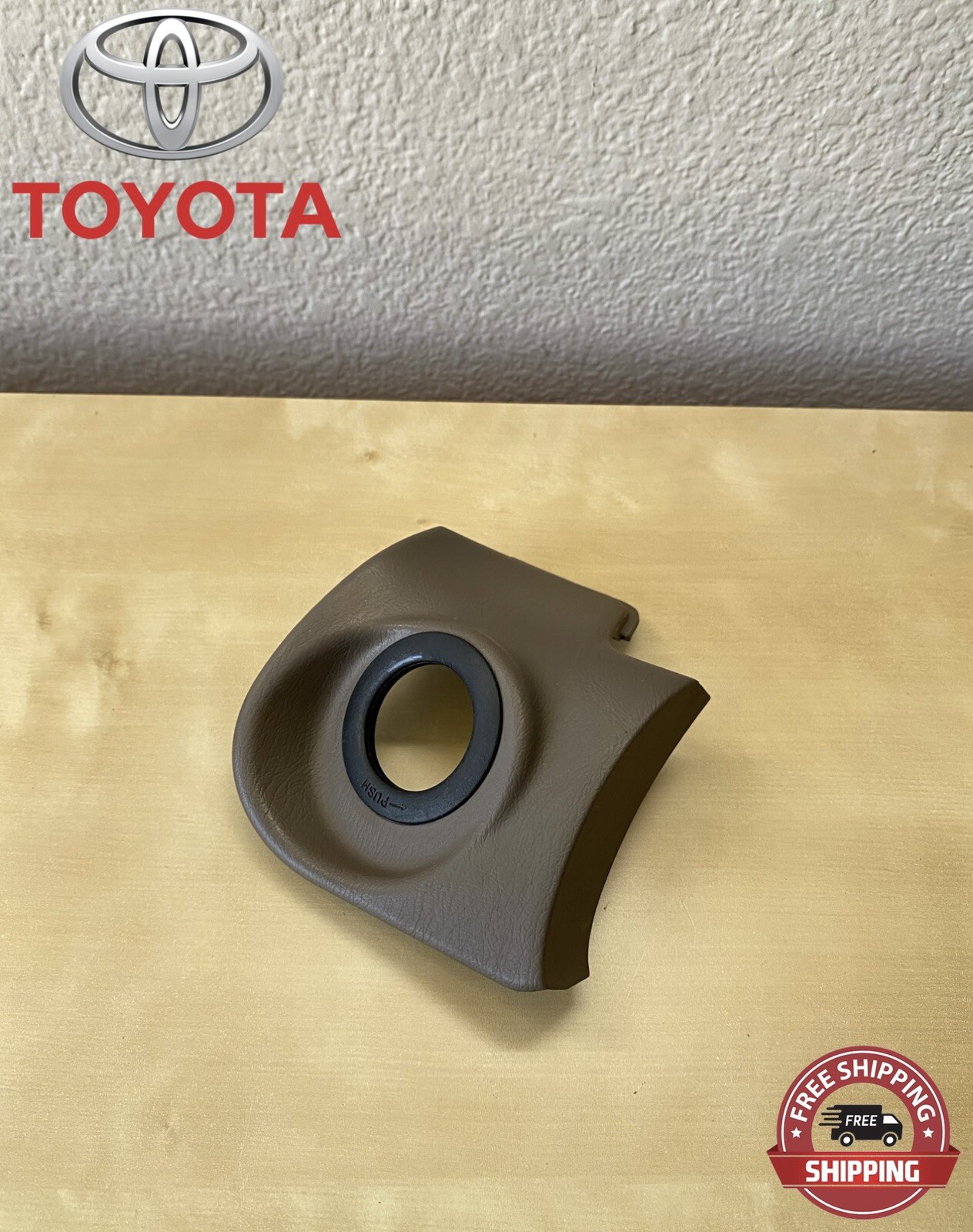 97-01 Toyota Camry Front Key Ignition Lock Trim BROWN TAN 55480-33050 ...