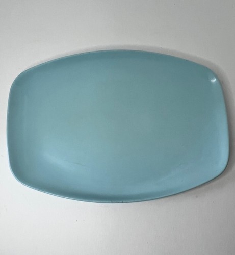Vintage Stetson Melmac Serving Platter Aqua Blue 11”x 9.75” Dinnerware ...