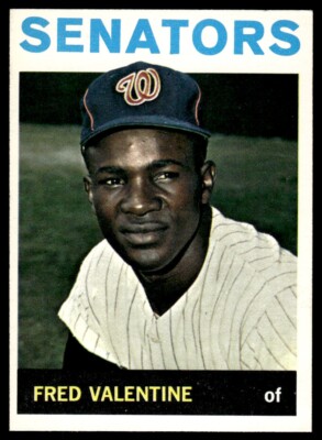 1964 Topps Fred Valentine : RC Washington Senators #483 | eBay