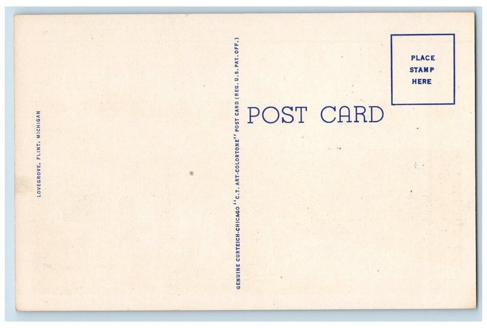 Flint Michigan MI Postcard Atwood Stadium Exterior Field c1940 Vintage ...