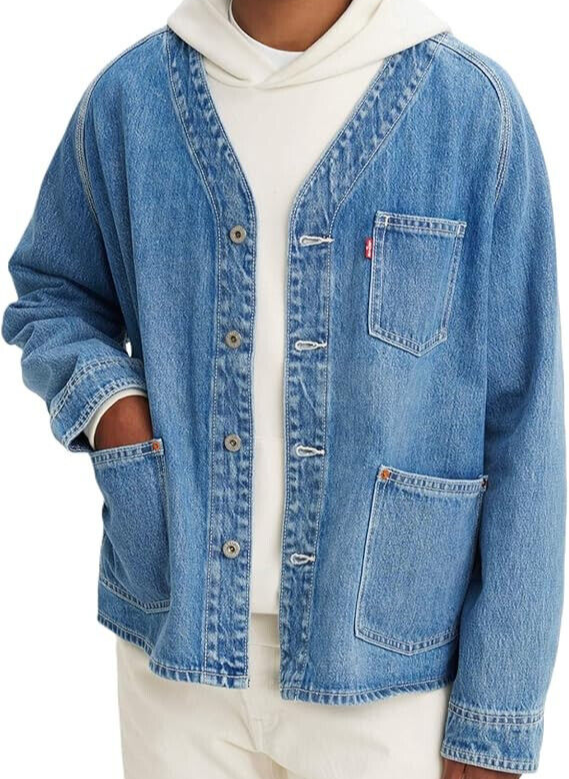 *NEW* Size XXL - LEVIS Mens Union Engineer Jacket Denim Cardigan Chore ...