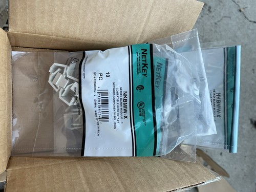 Panduit Netkey Snap-In Blank White Module C Insert, NKBMIW-X - 1 Box Of ...