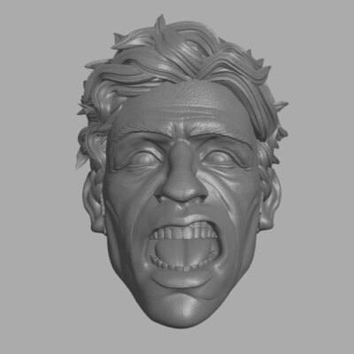 Stephen Grant Moon Knight v1 custom head for 4" 6" 7" 12" Marvel action ...