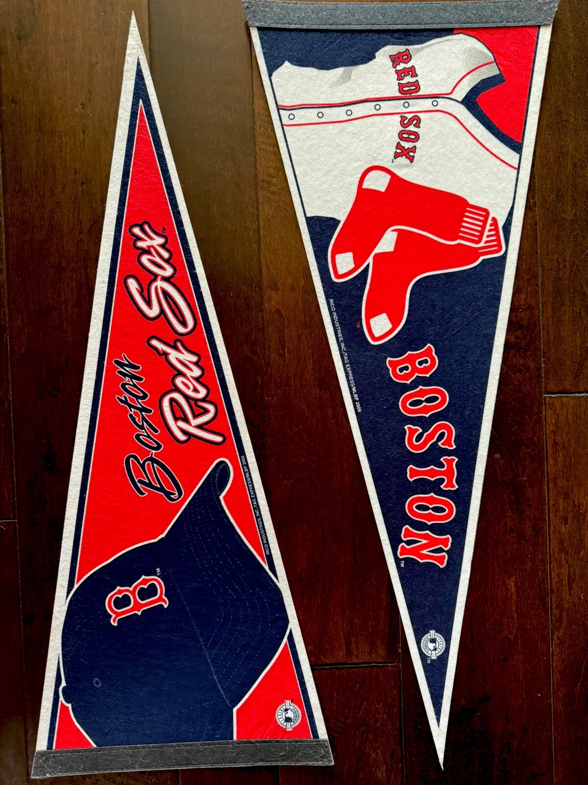 (Lot B) 2ct Boston Red Sox MLB Official 12x30 Felt Pennants, New | eBay