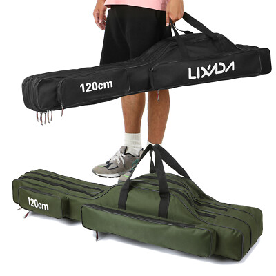Lixada 120cm Pole Bag Rod Storage Bag Fishing Tackle Bag Fishing ...