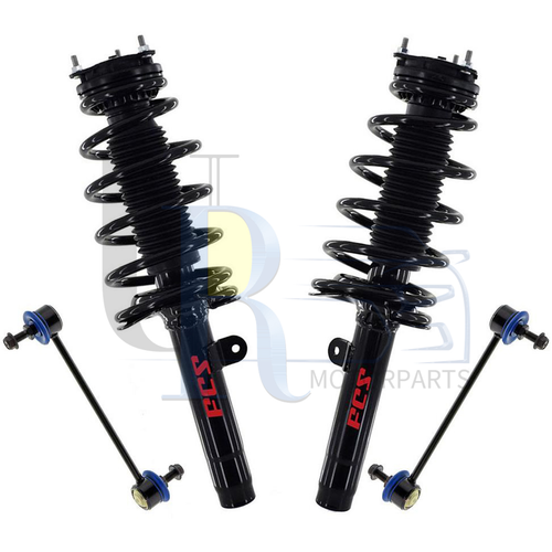 4x Stabilizer Bar Link Kit Strut&Coil Spring for Ford Transit Connect ...