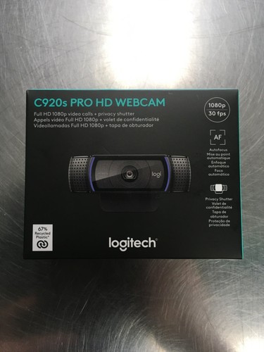 Logitech C920S PRO HD Webcam - Black | eBay