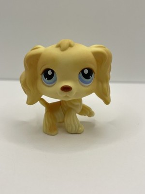 Littlest Pet Shop Cocker Spaniel Dog 91 Blonde Blue Eyes LPS | eBay