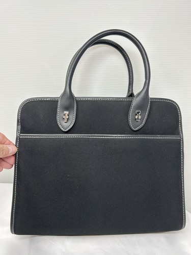 Vtg ETIENNE AIGNER Handbag Black Tote Shoulder Bag Purse ...