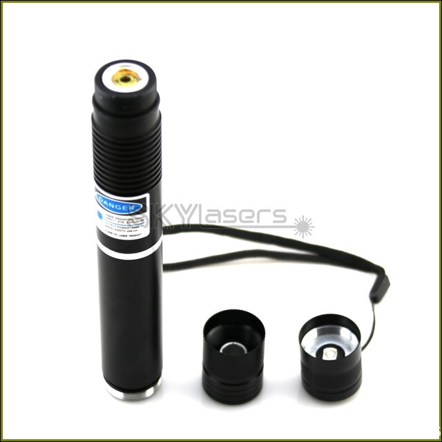 1mw 450nm Adjustable Focus Blue Laser Pointer Pen Visible Beam Light ...