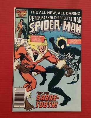 PETER PARKER THE SPECTACULAR SPIDER-MAN #116 FINE SABRETOOTH 1986 BUY ...