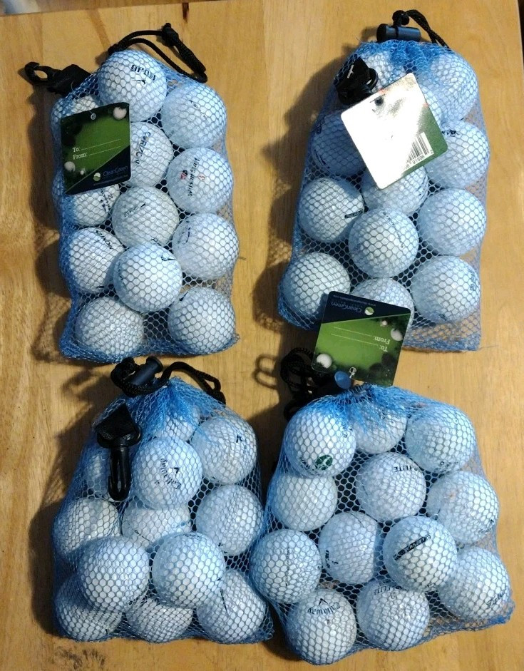 Lot Of 48 Recycled Golf Balls From Various Manufacturers. In Great ...