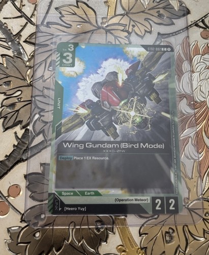 Gundam Card Game Wing Gundam (Bird Mode) Alternate Art Foil -ST02-002 C | eBay