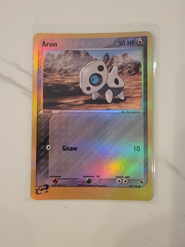 Aron 50/109 Reverse Holo Common EX Ruby & Sapphire Pokemon Card! MP ...