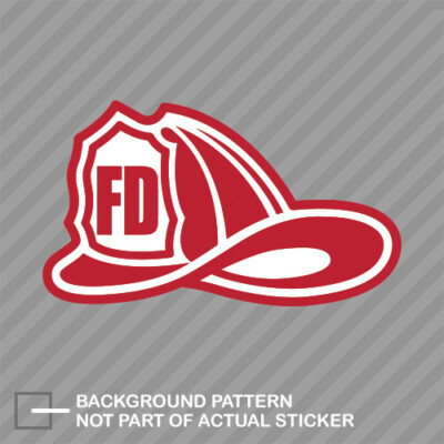 FD Fire Department Helmet Sticker fireman firefighter first responder ...