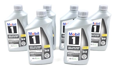 NEW Mobil-1 SAE 5W-30 Advanced Full Synthetic Motor Oil 1 Quart Set of ...