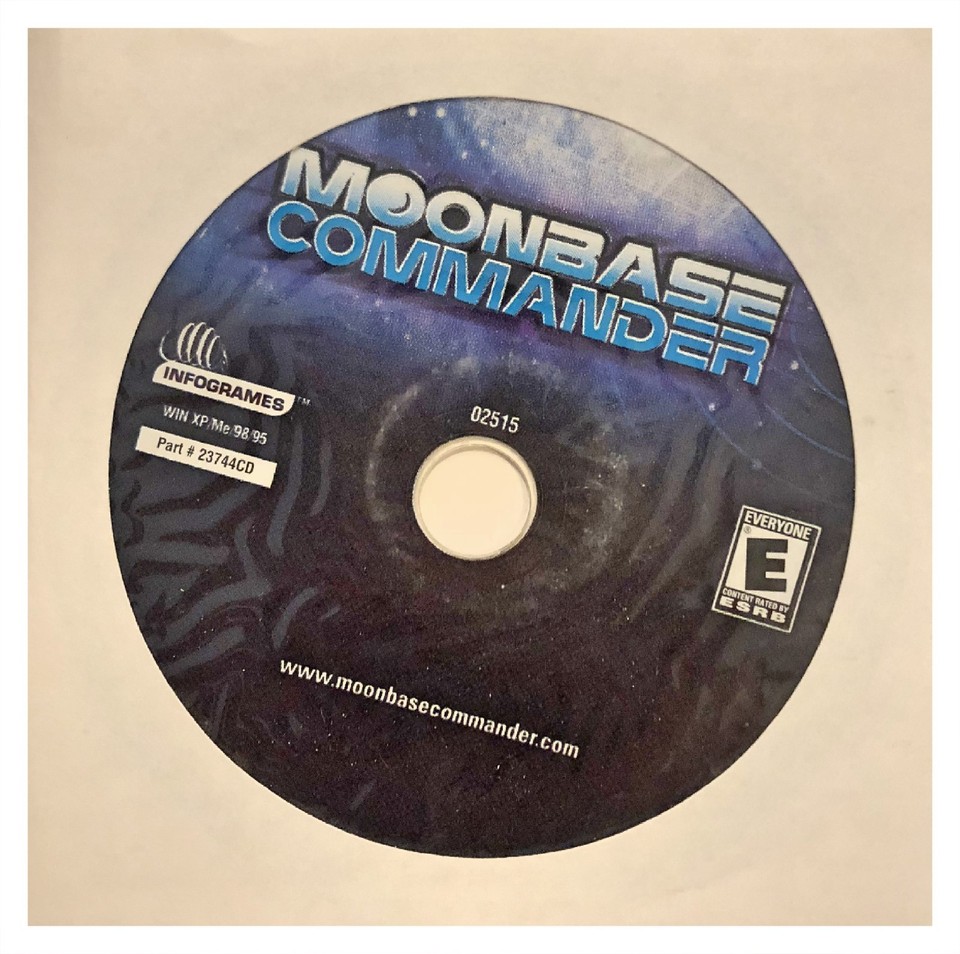 MoonBase Commander Pc New Cd Rom Only Sealed In Paper Sleeve Win10 8 7 XP 742725237452 | eBay