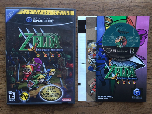 LEGEND OF ZELDA FOUR SWORDS ADVENTURES Nintendo GameCube disc, case and ...
