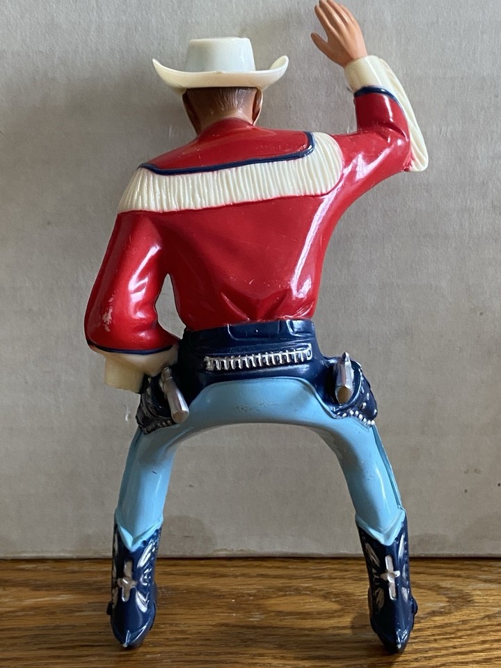 VINTAGE 1950s HARTLAND ROY ROGERS RED/WHITE SHIRT w/FULL REARING ...