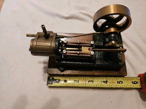 Horizontal Single Cylinder Steam Engine , Brass On Cast Iron Base | eBay