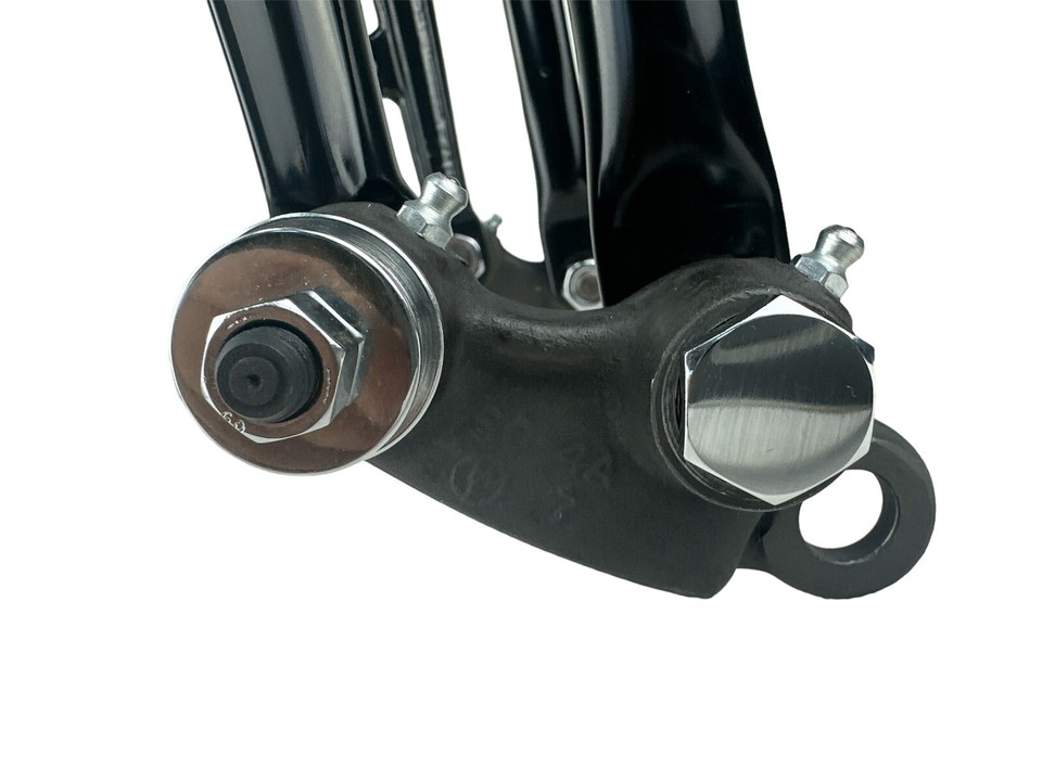 I-Beam Springer Forks inline for Harley Big Twins, black plus chrome | eBay